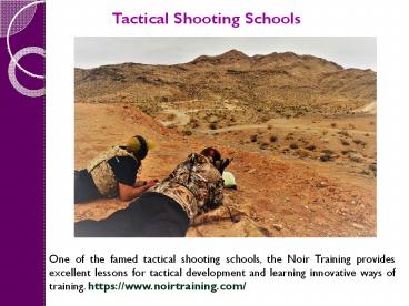 Tactical Training presentation | free to download