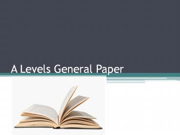 PPT – General Paper (1) PowerPoint presentation | free to download - id ...