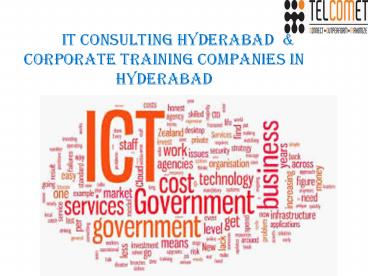 PPT – IT Consulting Hyderabad | Corporate training Companies in ...