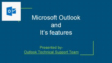 Microsoft outlook and its features (1) presentation | free to download