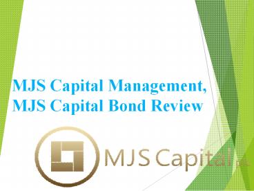 PPT – MJS Capital Best Company in Investment Management PowerPoint ...