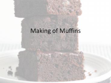 Muffins baking technique presentation | free to download