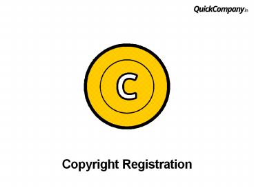 Copyright Registration presentation | free to download