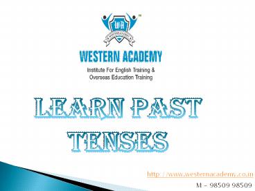 Learn Past Tense presentation | free to download