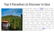 PPT – Top 10 Summer Beaches in Goa PowerPoint presentation | free to ...