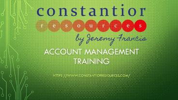 Account Management Training presentation | free to download
