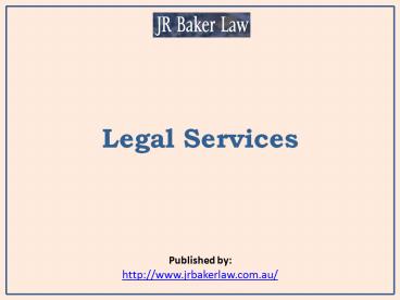 Legal Services presentation | free to download