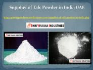 PPT – Supplier Talc Powder in India Dubai UAE PowerPoint presentation ...