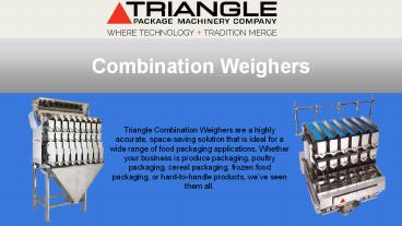 Horizontal Cartoners | Triangle Package Machinery Company presentation ...