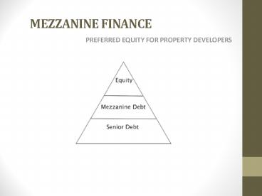 MEZZANINE FINANCE presentation | free to download