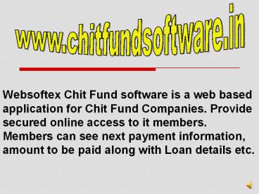 PPT – Chit Fund & Mlm Software, Chit Fund & Network Software, Chit Fund ...