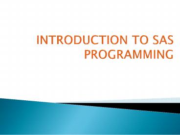 PPT – sas PowerPoint presentation | free to download - id: 887826-MzNkN