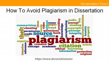 Tips to avoid plagiarism in dissertation projects presentation | free ...