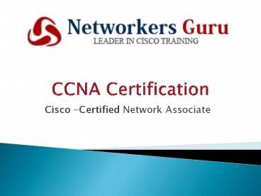 CCNA Certification presentation | free to download