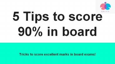 5 Tips to score 90% & above marks presentation | free to download