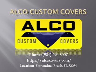 PPT – Alco Covers PowerPoint presentation | free to download - id ...