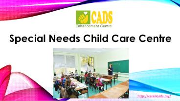 Therapy Center for Special Needs Children presentation | free to download