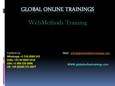 WebMethods Training | WebMethods Online Training - GOT presentation ...