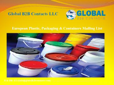 PPT – European Plastic, Packaging & Containers Mailing List PowerPoint ...