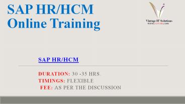 SAP HR PPT presentation | free to download