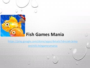 Fish Games Mania presentation | free to download