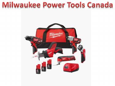 Milwaukee Power Tools Canada presentation | free to download