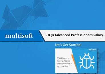 PPT – ISTQB Advanced Professional’s Salary PowerPoint presentation | free to download - id ...