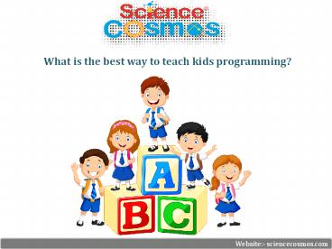 Kids Programming Classes presentation | free to download