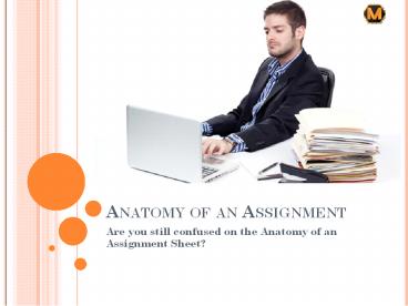 Anatomy of an Assignment Sheet presentation | free to download