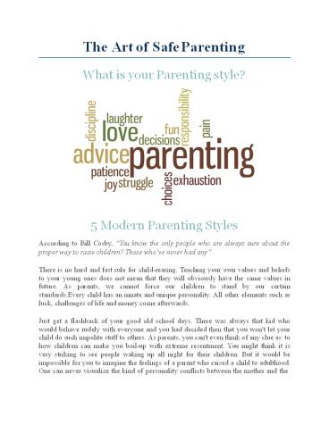 The Art of Safe Parenting presentation | free to download