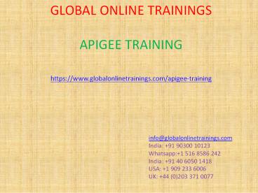 PPT – Apigee training | Apigee Edge online course - Global online ...