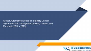 Automotive Electronic Stability Control System Market Analysis, Key ...