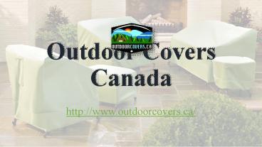 Outdoor Patio Set Covers - Outdoor Covers Canada presentation | free to ...