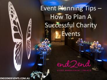 How To Plan A Successful Charity Events? presentation | free to download