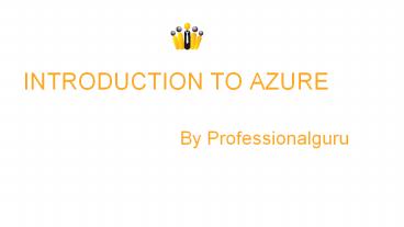 Introduction to Azure presentation | free to download