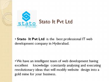 PPT – Top Software Development Company in Hyderabad, India. (1 ...