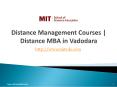 PPT – MBA Distance Learning, Distance MBA in Noida & Greater Noida ...