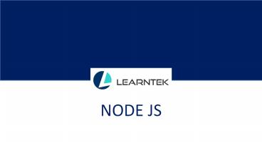 Node Js Online Training presentation | free to download