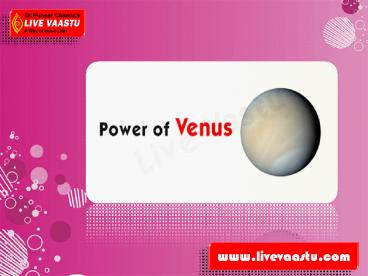 PPT – POWER OF VENUS PowerPoint presentation | free to download - id ...