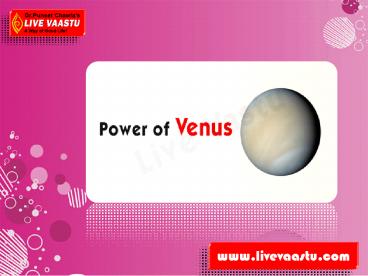 PPT – POWER OF VENUS PowerPoint presentation | free to download - id ...
