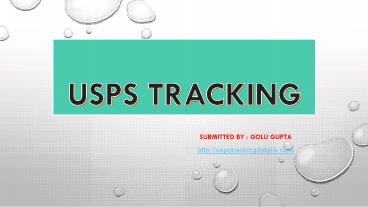 USPS TRACKING presentation | free to download