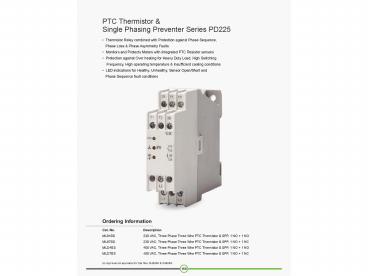 Get single phasing preventer series pd 225 - GIC India presentation ...