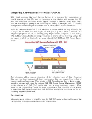 SAP SuccessFactors Training Material PPT presentation | free to download