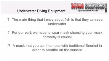 Snorkeling presentation | free to download