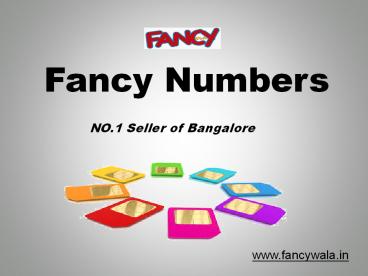 PPT – Fancy Numbers PowerPoint presentation | free to download - id ...