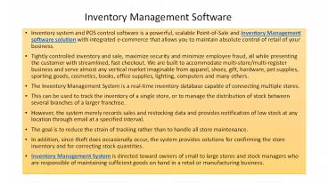 Inventory Management Software , Inventory Management Solutions ...