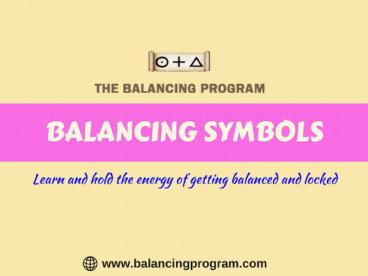 PPT – Learn Balancing Symbols at balancing program PowerPoint ...