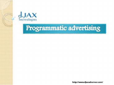 What is programmatic advertising? presentation | free to download