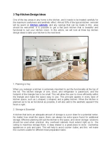 PPT – 3 Top Kitchen Design Ideas PowerPoint presentation | free to ...