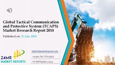 PPT – Global Tactical Communication and Protective System (TCAPS ...